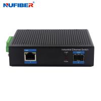 China Industrial Din Rail 1.25G SFP To RJ45 UTP Media Converter for sale