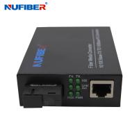 China 10/100M Fiber Media Converter Single Fiber Single Mode 1310/1550nm 20km Fast SM Media Converter for sale