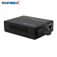 China 10/100M Fiber Optic Media Converter Duplex SM 1310nm 20km SC Fiber Optic Converter for sale