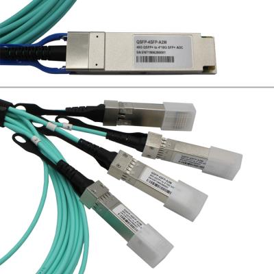 China 10G 25G Aoc 1M 3M 10M Active SFP+ Optical Cable 5M 40G Qsfp+ 850Nm for sale