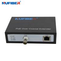 China EOC Converter Iron Case 10 / 100M POE Over Coaxial Extender 300m For CCTV Installations for sale