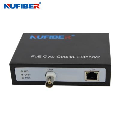 China EOC Converter Iron Case 10 / 100M POE Over Coaxial Extender 300m For CCTV Installations for sale
