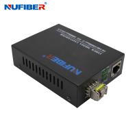 China Gigabit SFP Slot Optic Media Converter 10/100/1000M SFP to UTP Ethernet Converter 5V1A for sale