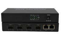 China 4 1000M To 2 SFP Port Gigabit Ethernet Switch With Iron Case for sale