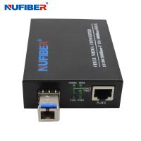 China Gigabit SFP Slot Optic Media Converter 10/100/1000M SFP to UTP Ethernet Converter 5V1A for sale