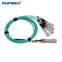China Nufiber AOC Passive Copper Cable 100G QSFP28 To 4x25G SFP28 Breakout for sale