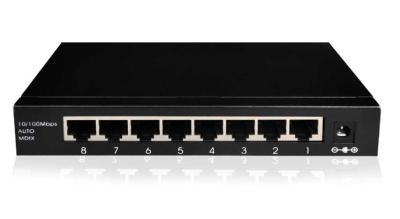 China 8 UTP Port 10/100/1000Mpbs RJ45 Gigabit Ethernet Switch DC5-12V for sale