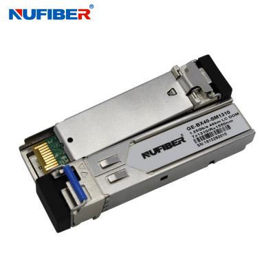 China 1.25Gb/s SFP Transceiver dual fiber singlemode 40km 1310nm LC DDM for sale