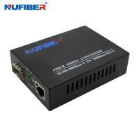 China Gigabit SFP To RJ45 Media Converter , UTP To SFP Converter DC5V 1A For CCTV for sale