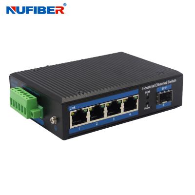 China 4x10 / 100 / 1000M POE Media Converter POE Port to SFP Slot Gigabit 48V for sale