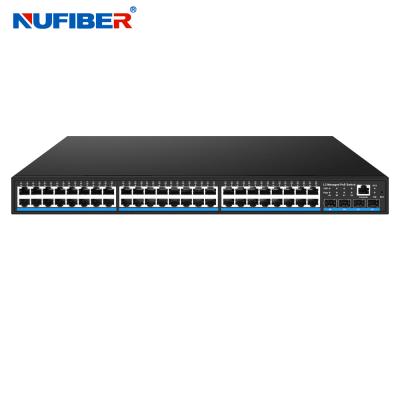 China L3 Managed SFP PoE Ethernet Switch 4*10G SFP+ Slot to 48*10/100/1000M PoE SFP Switch for sale