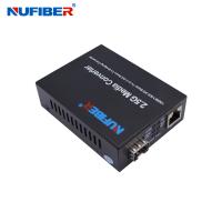China 2.5G Ethernet Media Converter NF-C2.5G-SFP, 100/1000/2500M RJ45 to SFP Fiber Transceiver for Network Extension for sale