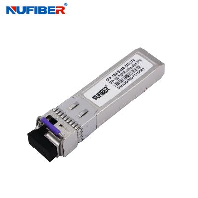 China 10GBASE-BX40 SFP+ Module 40km 1270/1330nm Simplex LC DDM/DOM Transceiver for sale