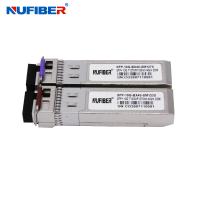 China 10GBASE-BX40 SFP+ Module 40km 1270/1330nm Simplex LC DDM/DOM Transceiver for sale