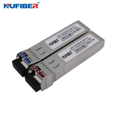 China OEM 25G SFP28 Module BIDI 40km 1270nm/1330nm LC DDM compatible with Cisco Switches for sale
