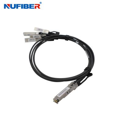 China 40G QSFP+ To 4x10G SFP+ 1 3 5 7M Breakout Passive Copper DAC Cable Direct Attach Cable for sale