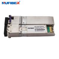 China 10G WDM Bidi SFP+ Optical Transceiver 100km Simplex LC Single Mode Fiber 1490/1550nm Compatible With Major Network Switches for sale