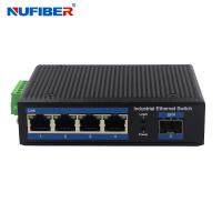 China 48V Gigabit PoE Fiber Media Converter 4 Port 10/100/1000M PoE Ethernet RJ45 to SFP Slot Fiber Optic Media Converter PoE Transceiver Support SFP Module for IP Camera CCTV Network Switch for sale