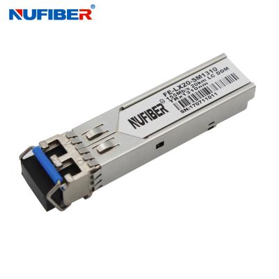 China 40km 155Mb/s SFP Transceiver Singlemode single fiber 1310nm/1550nm LC DDM for sale