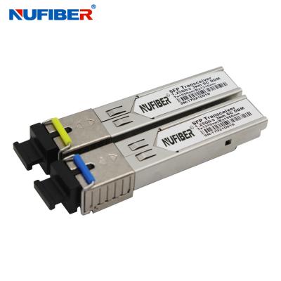 China GE-BX03-SM1310S 3km 1.25G SFP Transceiver 1310nm 1550nm RoHS Compliant for sale
