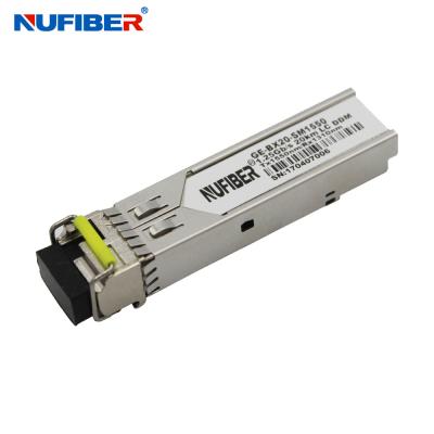 China LC DDM 1.25G SFP Transceiver 10km 1310nm 1550nm RoHS compliant Lead Free for sale