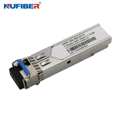 China Singlemode SFP Fiber Module 1310nm 1490nm 20km For High Speed Signal for sale