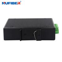 China 1000M Industrial 1xRj45+1xSFP media converter Din rail IP40 for outdoor Network -40-85degrees for sale