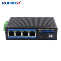 China NuFiber NF514G-SC20A/B Unmanaged Industrial Switch with 4 Port 10/100/1000M RJ45 1 Port 1000Mbps SC Fiber for sale