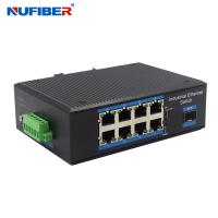 China Aluminum Alloy 8 Port Poe Ethernet Switch For Security System for sale
