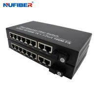 China FCC Single mode Fiber Ethernet Switch DC5V 2A 8 Rj45 Port Switch for sale