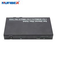 China 10/100M 6 port rj45+2 fiber port dual fiber SM 1310nm 20km optical fiber ethernet switch for sale
