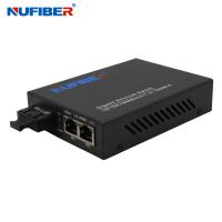 China 10/100/1000M 2-port Rj45+1 fiber port dual fiber SM 1310nm 20km SC Fiber Optic Ethernet Switch media converter for sale