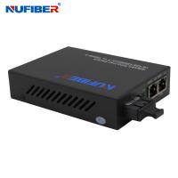 China 10/100/1000M 2-port Rj45+1 fiber port dual fiber SM 1310nm 20km SC Fiber Optic Ethernet Switch media converter for sale