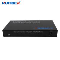 China 10/100/1000M 4-port Rj45+2 SFP port Fiber Optic Ethernet Switch Media converter for sale