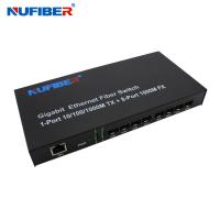 China 10/100/1000M 8-port SFP+1 Rj45 port Fiber Optic Ethernet Switch Media converter for sale