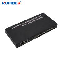 China 10/100/1000M 8-port SFP+2 Rj45 port Fiber Optic Ethernet Switch Media converter for sale