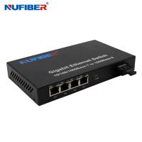 China NF-S1004C20 Fiber Ethernet Switch 4 10/100/1000M UTP ports and 1 fiber port full/half duplex support for UTP ports for sale