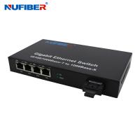 China NF-S1004C20 Fiber Ethernet Switch 4 10/100/1000M UTP ports and 1 fiber port full/half duplex support for UTP ports for sale