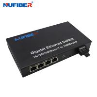 China NF-S1004C20 Fiber Ethernet Switch 4 10/100/1000M UTP ports and 1 fiber port full/half duplex support for UTP ports for sale