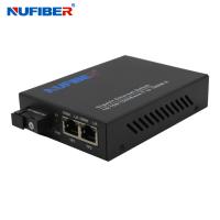 China 2port Gigabit Ethernet Network Switch With Fiber Ports Small Power Consumption for sale