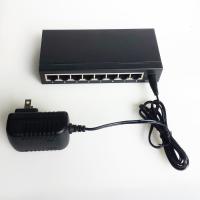 China ​10 100M 8 Port Fast Ethernet Switch External Power Adapter Supply Fiber Ethernet Switch for sale