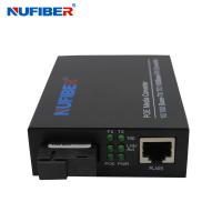 China IEEE802.3af POE Powered Switch Media Converter Single Mode Single Fiber SC 20km for sale