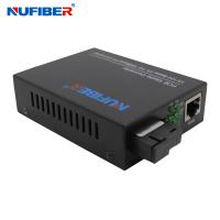 China IEEE802.3af POE Powered Switch Media Converter Single Mode Single Fiber SC 20km for sale