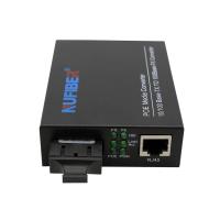 China Industrial Poe Media Converter Duplex Single Mode 1310nm 20km SC IEEE802.3AF for sale