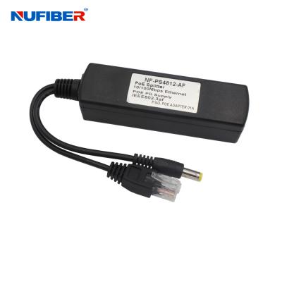 China 10 100M POE Power Over Ethernet Splitter DC48V To 12V For CCTV IP Devices for sale