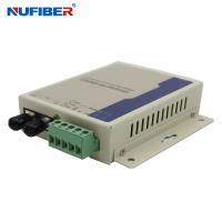China CE Serial To Fiber Converter Modem Support RS-485 RS-422 Interface for sale