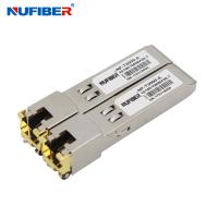 China 10 100 1000Base-T RJ45 Copper 100M DDM Ethernet SFP Module for sale