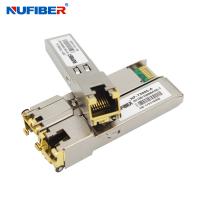 China 10 100 1000Base-T RJ45 Copper 100M DDM Ethernet SFP Module for sale