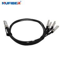 China QSFP-4SFP-DxM 1M 30AWG Passive Direct Attach Copper Twinax Cable for sale