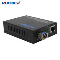 China IEEE 802.3 compliant 10/100M RJ45 To SFP Fiber Media Converter for sale